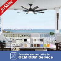 China 15cm 8 Steel Blade Ceiling Fan For Swimming Pool Yoga Studio for sale