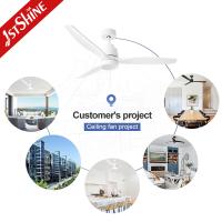 China 52 Inch Solid Wood Ceiling Fan with DC Motor and LED Lighting for Modern Living Spaces for sale