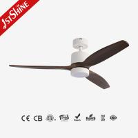 China 52 Inches Solid Wood Ceiling Fan with DC Motor and Remote Control for sale