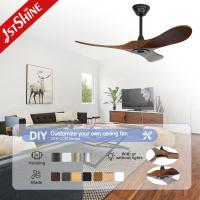 China 42 Inch Low Noise DC Motor Solid Wood Ceiling Fan with Remote Control for sale