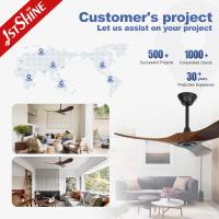 China 42 Inch Low Noise DC Motor Solid Wood Ceiling Fan with Remote Control for sale