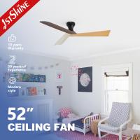 China Flush Mount ABS Blade Ceiling Fan With DC Motor Smart APP Control For Living Room for sale