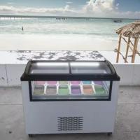 China Commercial Use Hard Ice Cream Popsicle Display Freezer Gelato Ice Cream Display Freeze showcase for sale