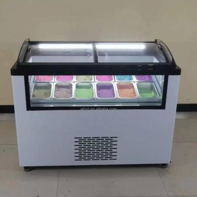 China Factory Sale Customized Commercial Ice Cream Freezer Display Freezer Ice Cream Display Refrigeration Equipment for sale