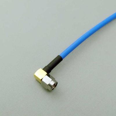 China FEP Semi Flexible Coaxial Cable SMA RA Microwave 141 Cable 18GHz Frequency for sale