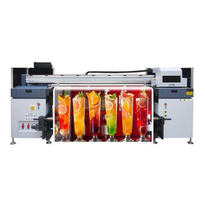 China CMYKWWVV 1800dpi 71.6'' UV Hybrid Printer 1820mm Hybrid UV Printing Machine for sale