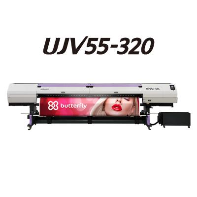 China Mimaki UJV55-320 3200mm Width UV Roll to Roll Printer with 1200dpi Resolution and White Ink Printing for sale