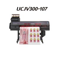 China 600x1200dpi 1200x1200dpi Roll To Roll UV Printer UCJV300-160 LED UV Printer And Cutter for sale