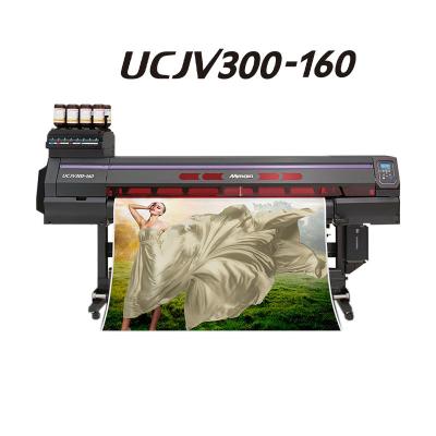 China 600x1200dpi 1200x1200dpi Roll To Roll UV Printer UCJV300-160 LED UV Printer And Cutter for sale