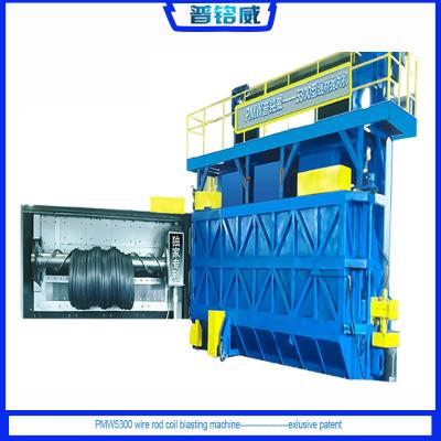 China Automatic Wire Rod Coild Shot Blasting Machine Pmw-5300 for Customer Requirements for sale