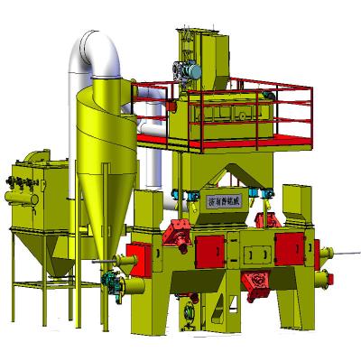 China PMW-DX Series Continuous Wire Rod Shot Blasting Machine for Wire Drawing Efficiency for sale