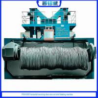 China Double Station Round Wire Shot Blasting Machine with Five Star Service and 6.6*5.5*6m for sale