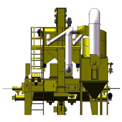 China S2.5-3.0 Rust Removal Single Strand Continuous Through Wire Rod Shot Blasting Machine for sale