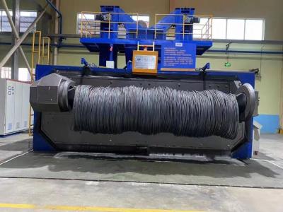 China Shot Blasting Machine PMW-4350 for Round Wire Rod Customization in Screw Industry for sale