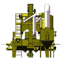 China Online Electric Wire Rod Shot Blasting Machine with 37/30/22 Kw/Piece Impeller Power for sale