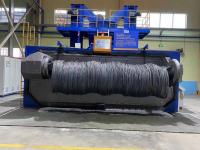 China Wire Shot Blasting Machine for Prestressed Steel Strand Industry 6m x 5m 50T Capacity for sale