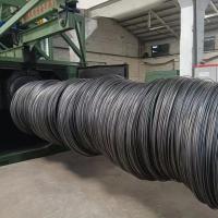 China Electric Single Station Blue Full Coil Wire Shot Blasting Machine for and Energy Saving for sale