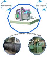 China Thin Wire Six Ramming Head Colorful Blue and Green Color Wire Rod Shot Blasting Machine for sale
