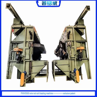China Customized Shot Blasting Machine 5500 for Fastener Wire and Low Wire Loss of 0.2-0.3% for sale