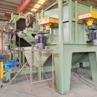 China 12.5*5.5*64moverground height Non-Toxic Rust Removal of Coil Wire Shot Blasting Machine for sale