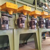 China 12.5*5.5*64moverground height Non-Toxic Rust Removal of Coil Wire Shot Blasting Machine for sale