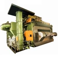 China Stainless Steel Wire Rod Coil Shot Blasting Machine Artificial Control Horizontal Layout for sale