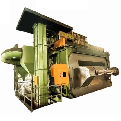China Stainless Steel Wire Rod Coil Shot Blasting Machine Artificial Control Horizontal Layout for sale