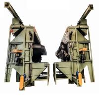 China Stainless Steel Wire Rod Coil Shot Blasting Machine Artificial Control Horizontal Layout for sale