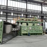 China PMW5300 Swing Door Wire Rod Shot Blasting Sand Blasting Machine Equipment 16.8x12.4x5.8m for sale