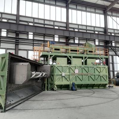 China PMW5300 Swing Door Wire Rod Shot Blasting Sand Blasting Machine Equipment 16.8x12.4x5.8m for sale