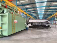 China PMW5300 Swing Door Wire Rod Shot Blasting Sand Blasting Machine Equipment 16.8x12.4x5.8m for sale