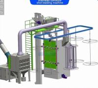 China Conveyor Shot Blasting Machine Catenary-Through Abrator with After-sales Service for sale