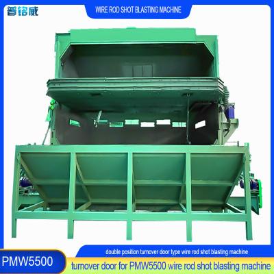 China Flip Door Type Metal Wire Shot Blasting Machine for Rust Removal and Derusting Cost for sale