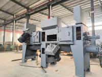 China Wire Rod Double-Position Turnover Door Peening Machine with Rust Cleaning Equipment for sale