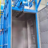 China 3meters Long and 5 Meters Wide Hook Shot Blasting Machine for Stainless Steel Products for sale
