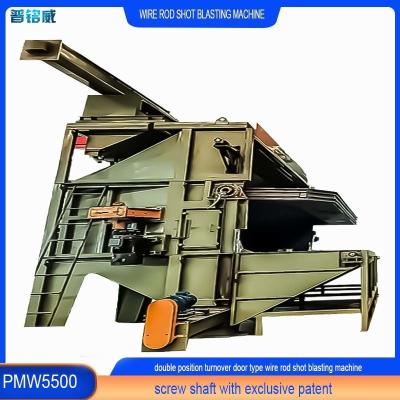 China Exclusive Mandrel Cleaning Equipment Wire Rod Coil Shot Blasting Machine Customization for sale