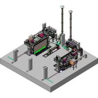 China Smooth Wire Rod Coil Shot Blasting Machine with Mandrel and Door Automatic PLC Control for sale