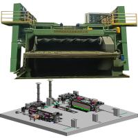 China Customizable Two Screw Mandrels Wire Rod Coil Shot Blasting Machine for Wire Descaling for sale
