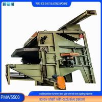 China 30kw/Set Dual Position Wire Rod Coil Shot Blasting Machine with Turning Door PMW5500 for sale
