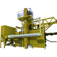 China Low Wire Loss Wire Rod Shot Blasting Machine with Custom Blue Mobile or Fixed Mandrel for sale