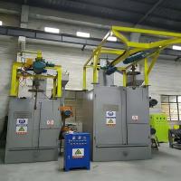 China Electric Spinner Hanger Shot Blasting Machine with Auto Stop Device Terms of Payment for sale