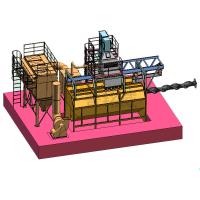 China High Cleanliness PMW5000D 3D Wire Rod Coil Shot Blasting Machine with Mobile Mandrel for sale