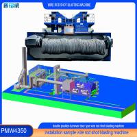 China High Cleanliness Dual Position Swing Door Type Wire Rod Coil Shot Blasting Machine PMW4350 for sale