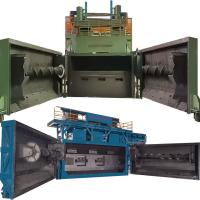China Wire Rod Coil Shot Blasting Machine with Exclusive Mandrels and Durable Door Rotating for sale
