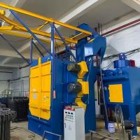China High Cleanliness Q37 Series No Pit Spinner Single Hanger Cleaning Shot Blasting Machine for sale
