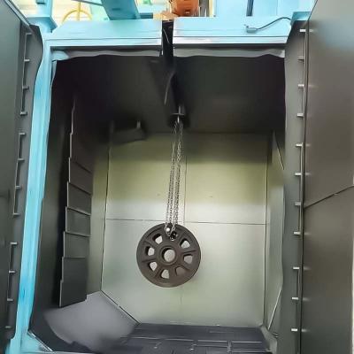 China Hook Type Shot Blasting Machine for High Cleanliness Rust Removal of Alloy Wheels for sale