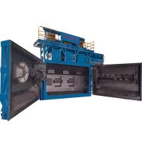 China Manganese Steel Guard Liner Wire Rod Coil Shot Blasting Machine for Derusting Cost 15-35RMB/T for sale