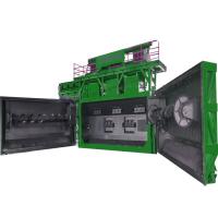 China Manganese Steel Guard Liner Wire Rod Coil Shot Blasting Machine for Derusting Cost 15-35RMB/T for sale