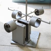 China T/T and So on Pumingwei Electric Spinner Hanger Style Airless Wheel Shot Blasting Machine for sale