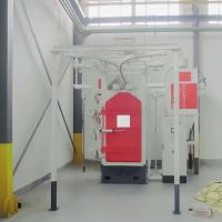 China Q37 Series Overhead Hanger Hook Type Shot Blasting Machine for Cleaning Blue Colors for sale